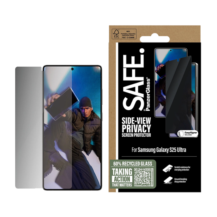 PanzerGlass SAFE Screen Protector Ultra Wide Fit Samsung Galaxy S25 ...